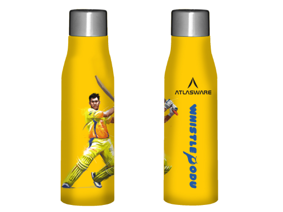 CSK Single wall Water Bottle – Atlasware India