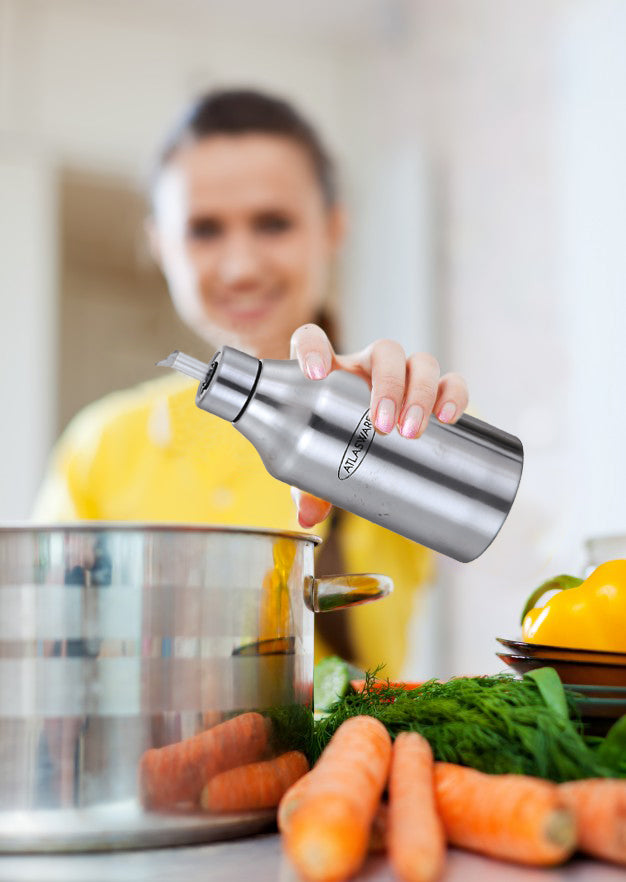 Stainless Steel Oil Drizzler – Atlasware India